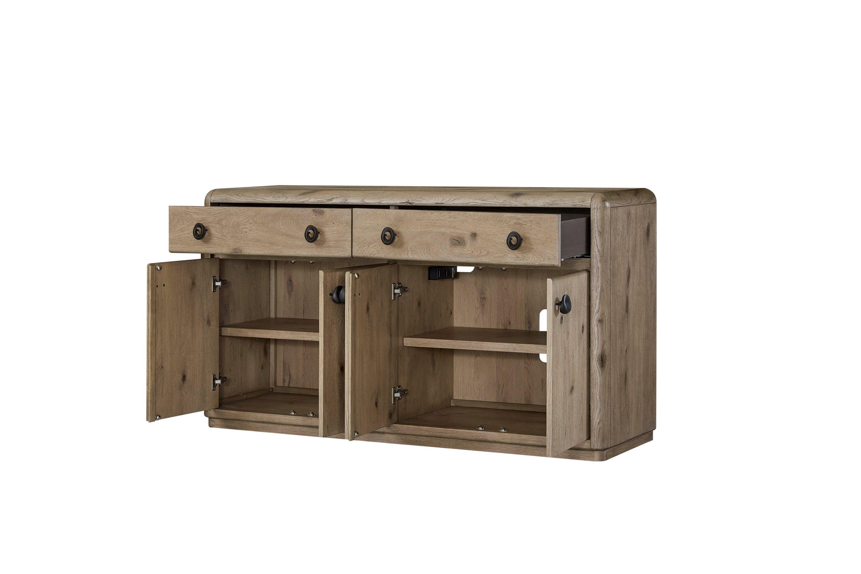 Knotty Oak Veneer Server - English Style | Solid Wood, MDF – Groovy Boardz